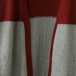 Two Tone Long Knitting Cardigan Sweater Coat Top Wc017 on Luulla