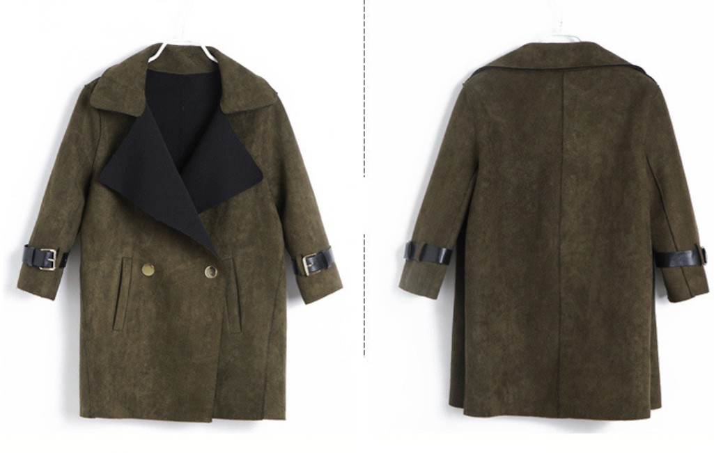 Fashion Women Autumn Winter Trench Coat Jacket Unique Design Outerwear ...