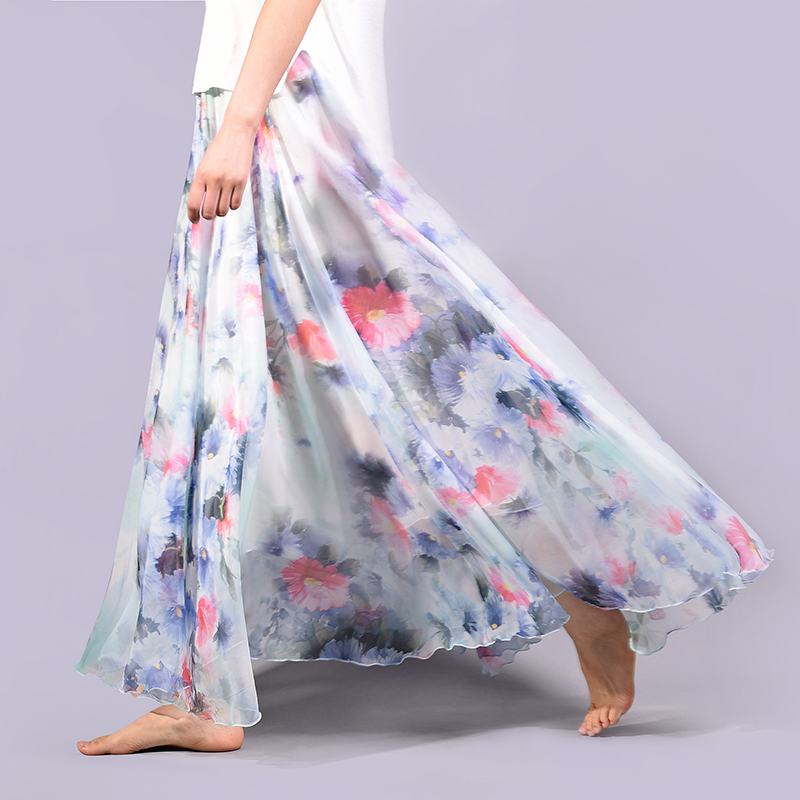 Romantic Floral Skirt on Luulla
